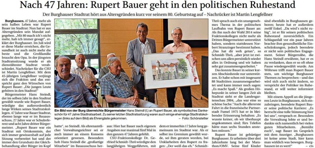 Burghauser Anzeiger | CSU Burghausen