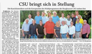 Burghauser Anzeiger | CSU Burghausen